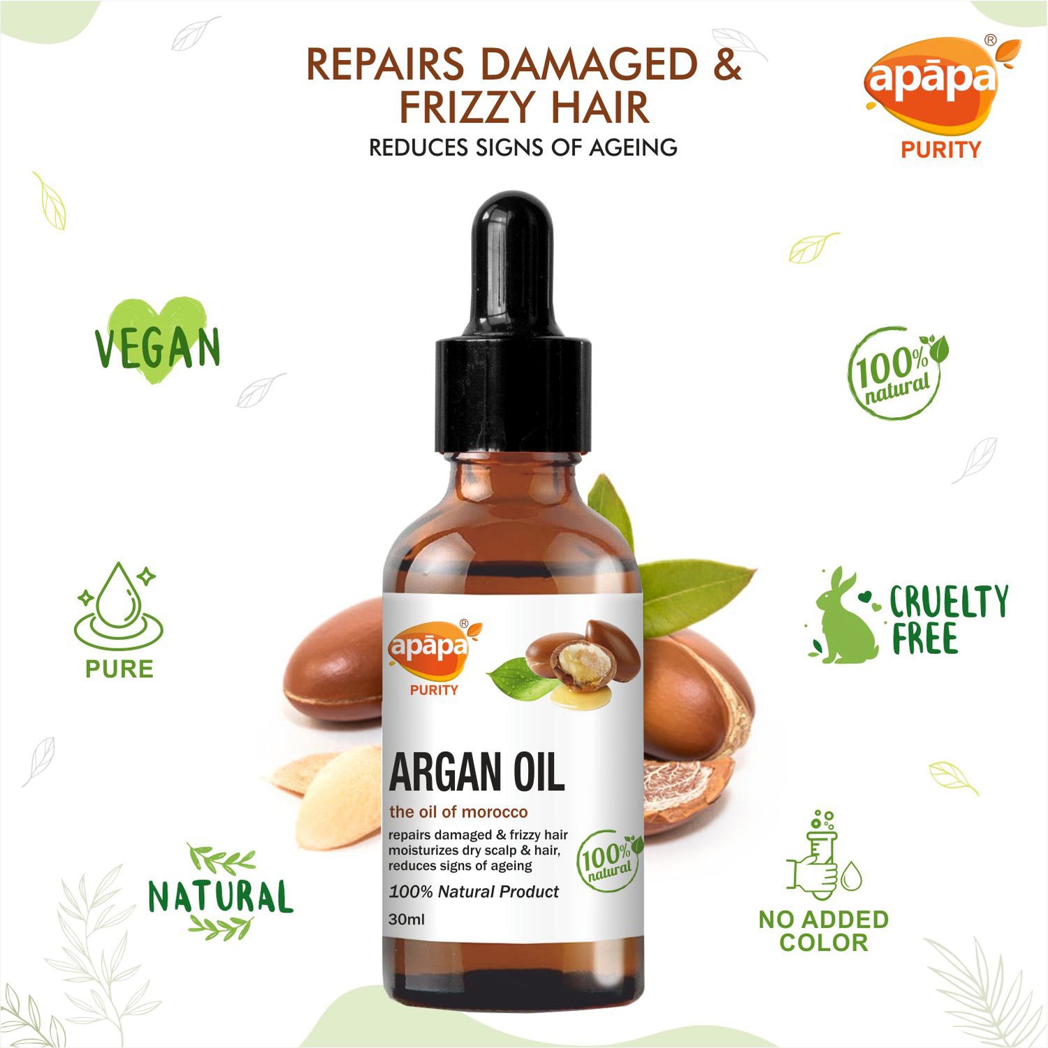 Best Argan Oil In India | APĀPA Nourishing Moroccan Argan Oil - CosmeDream