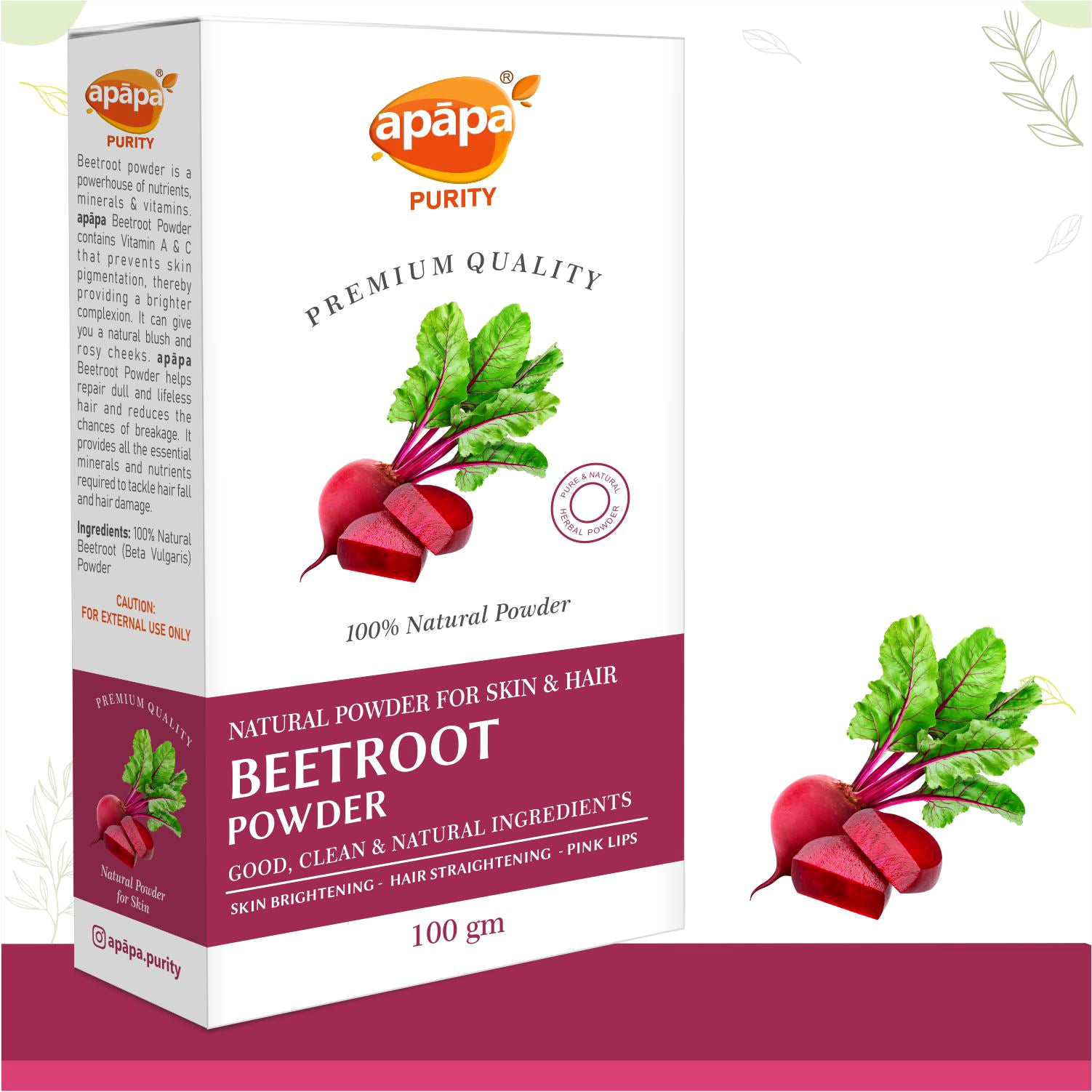 Beetroot Powder for Face | Beetroot Powder for Skin & Hair - CosmeDream