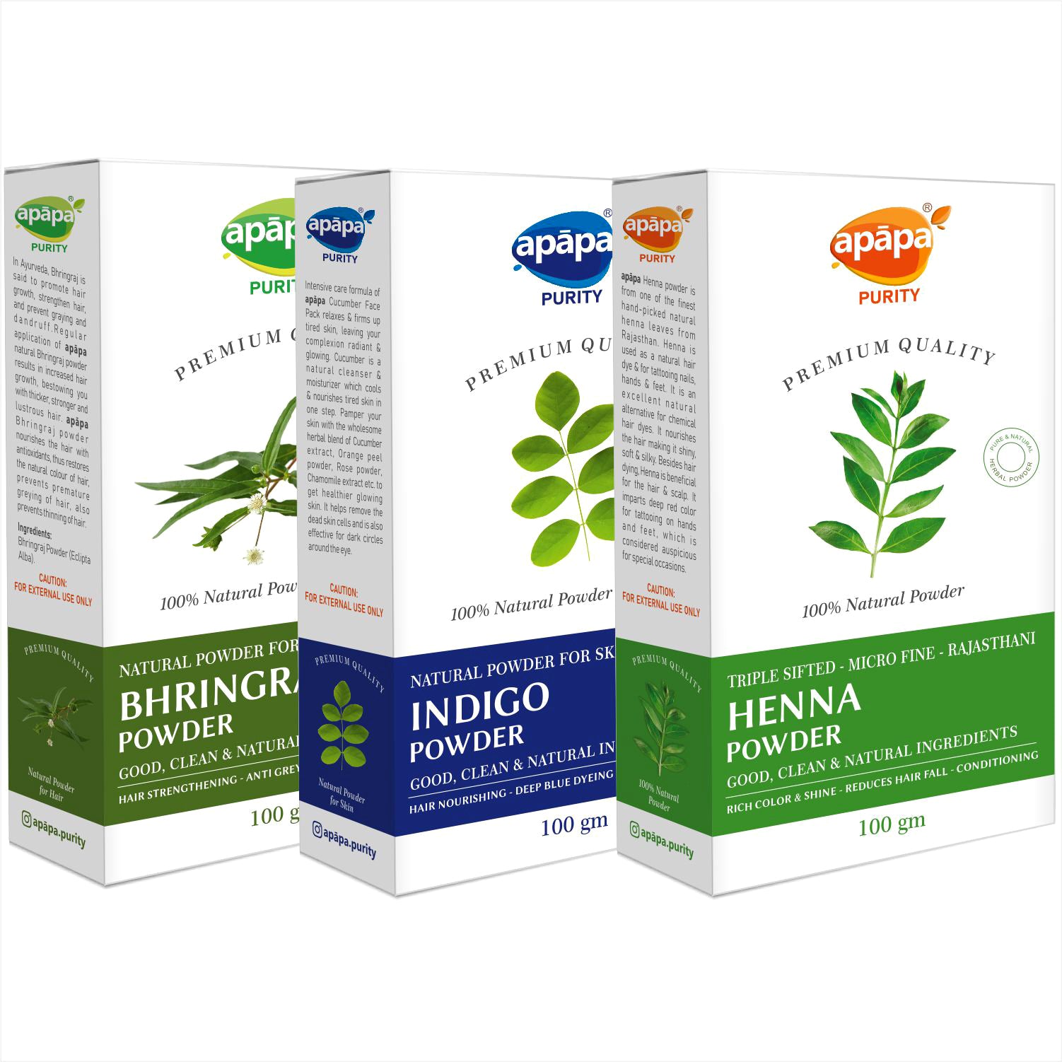 Bhringraj + Indigo + Henna