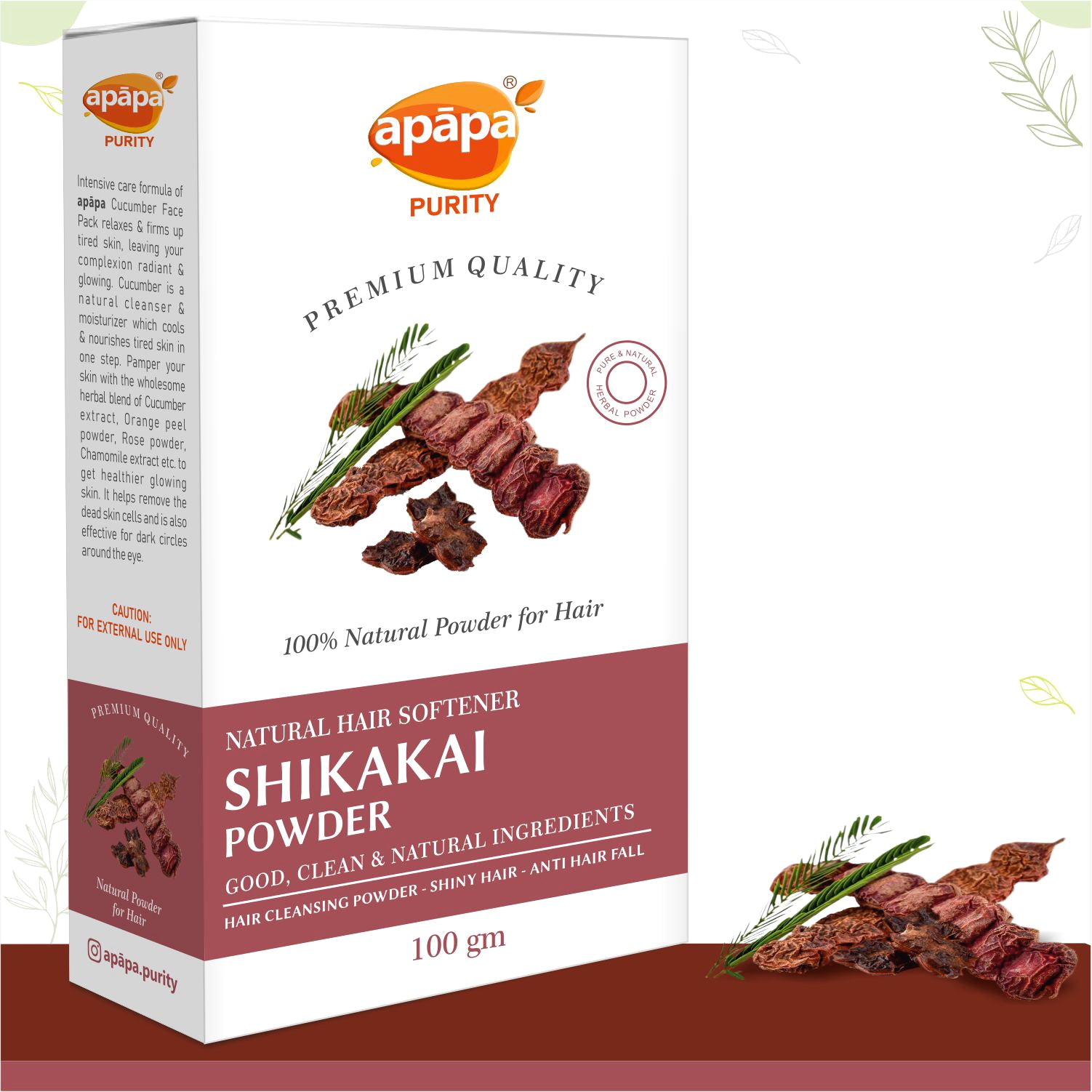 APĀPA Shiny Hair - Shikakai Powder for Hair